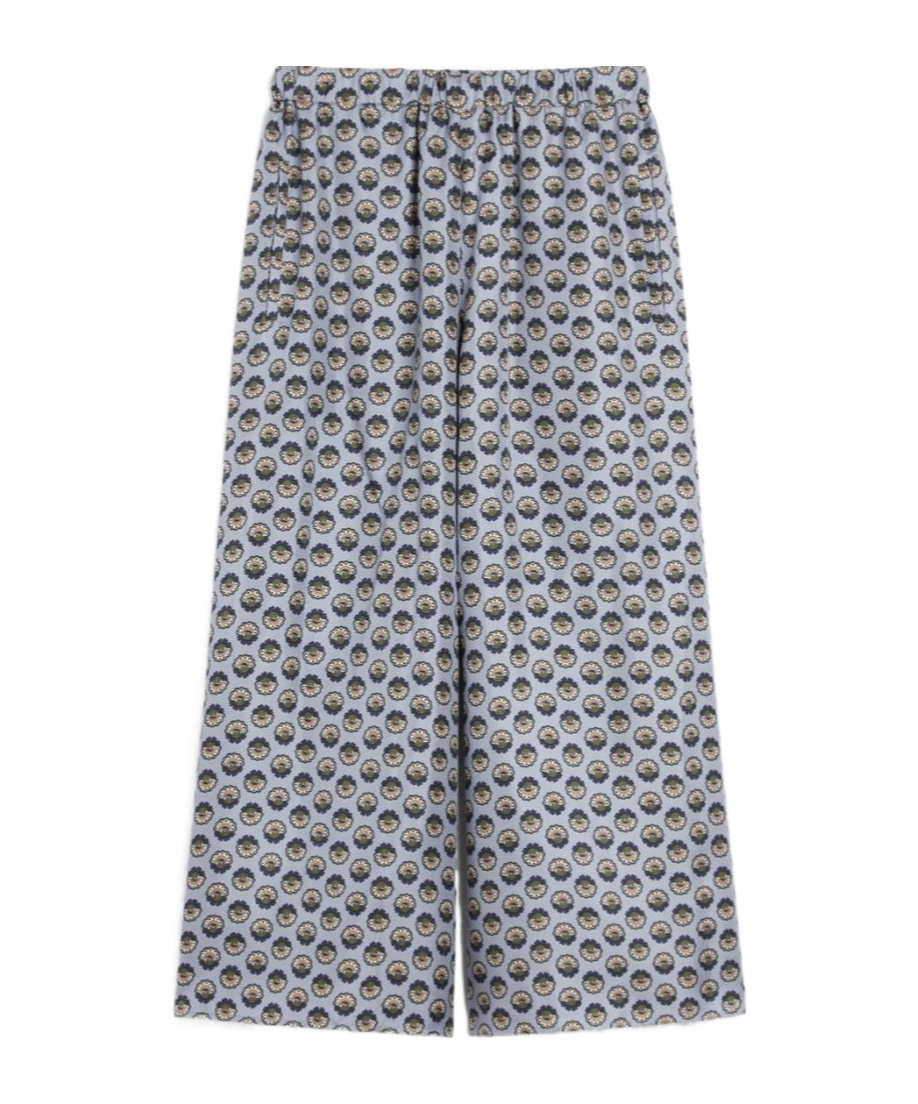 MAX MARA Weekend Max Mara Printed Silk Wide-Leg Trousers